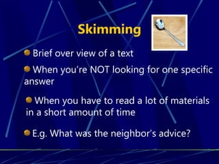 Skimming and-scanning | PPT