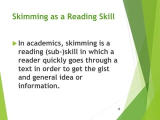Skimming-ppt.ppt. what is skimming and activities related to itd | PPT