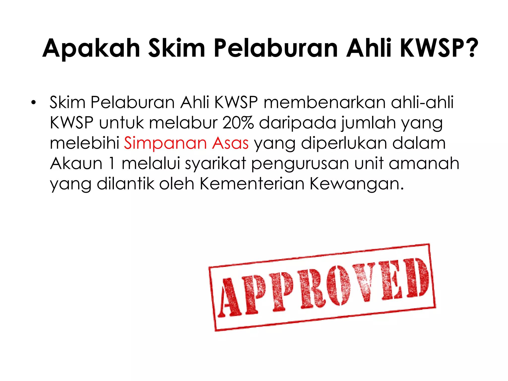 Skim pelaburan ahli KWSP dengan unit amanah | PDF