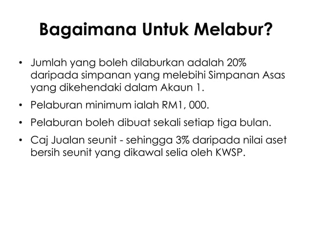 Skim pelaburan ahli KWSP dengan unit amanah | PDF