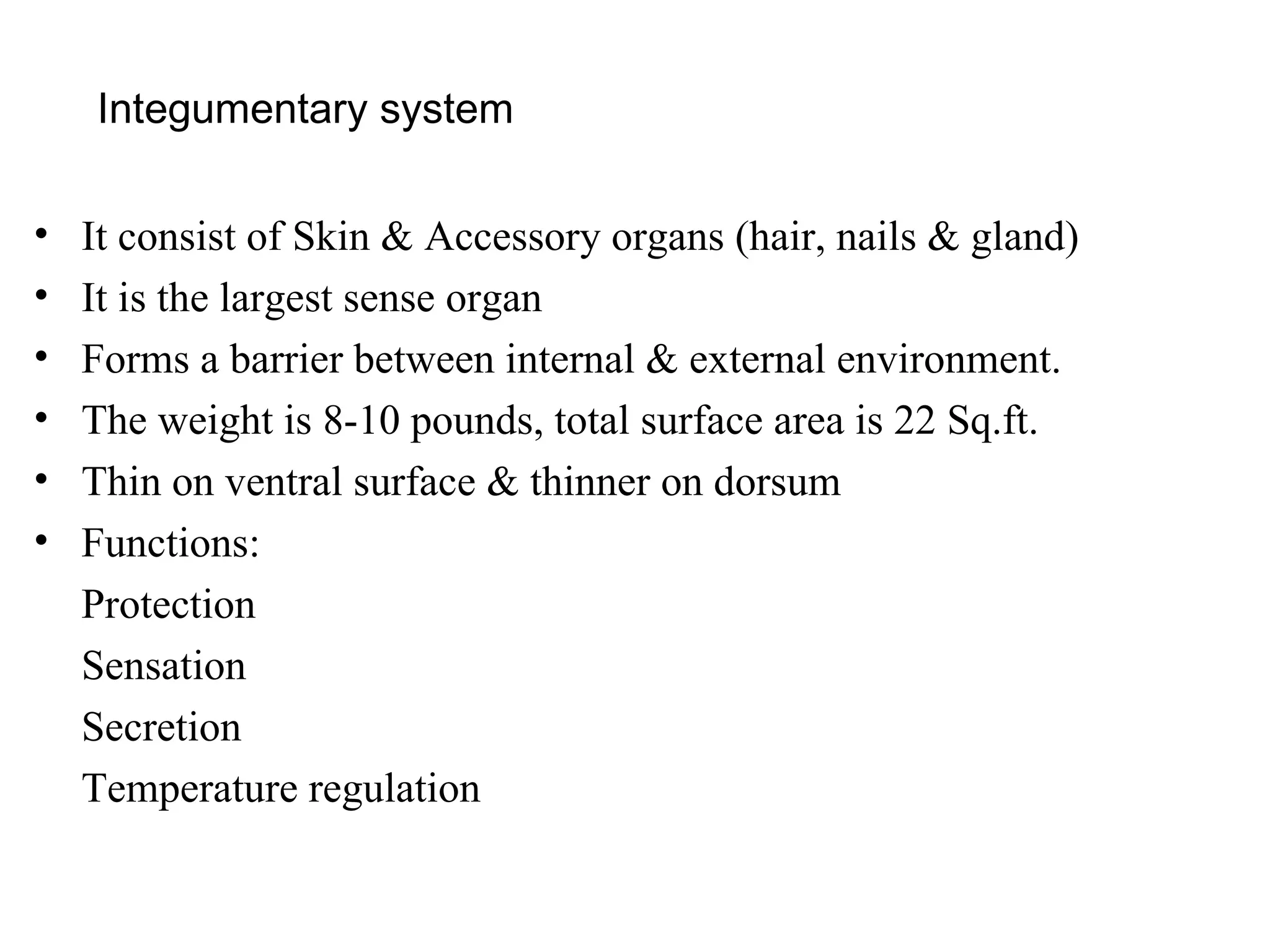 Skin(Integumentary System) | PPT