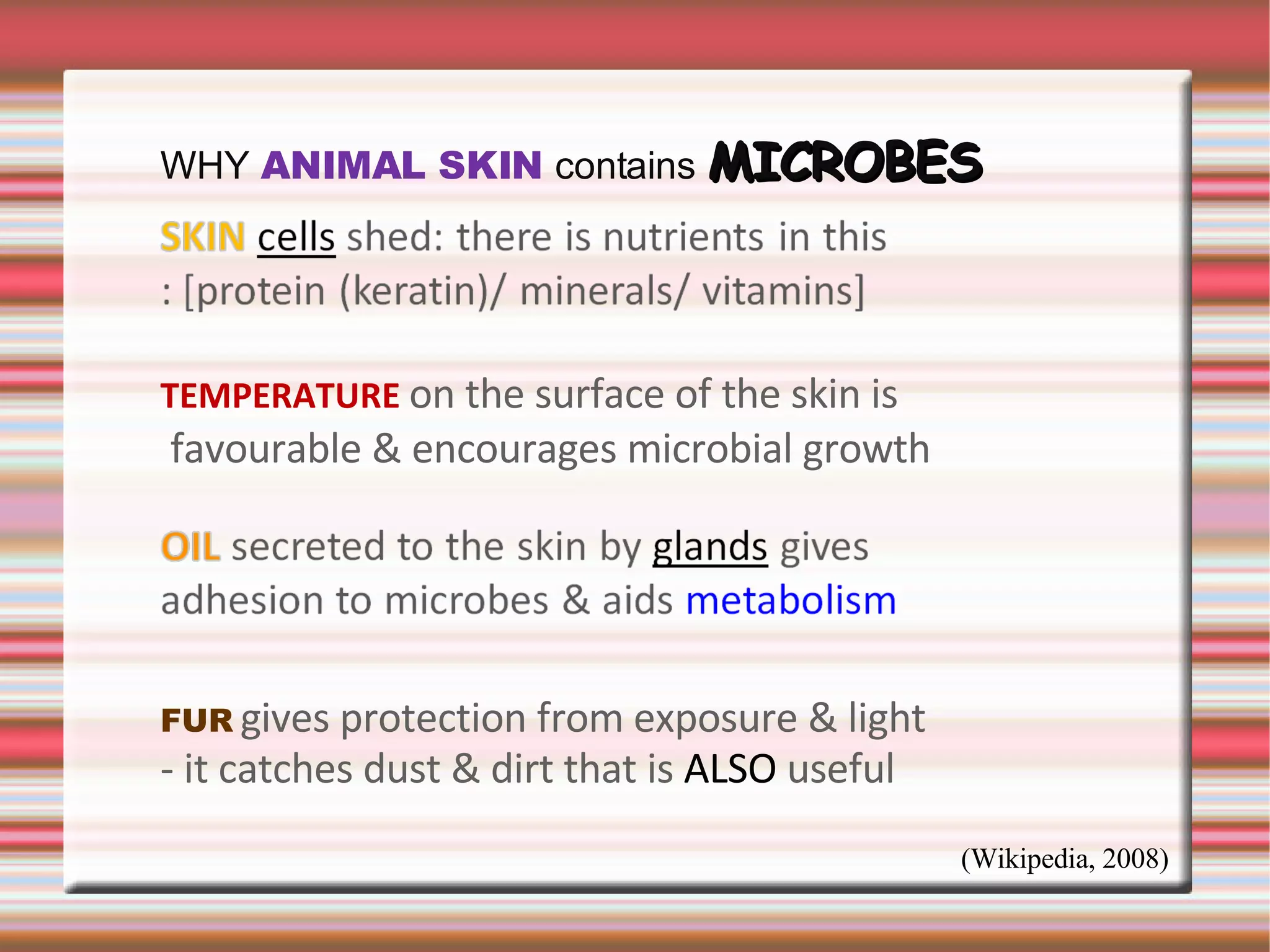 Microbes: Animal Skin | PPT