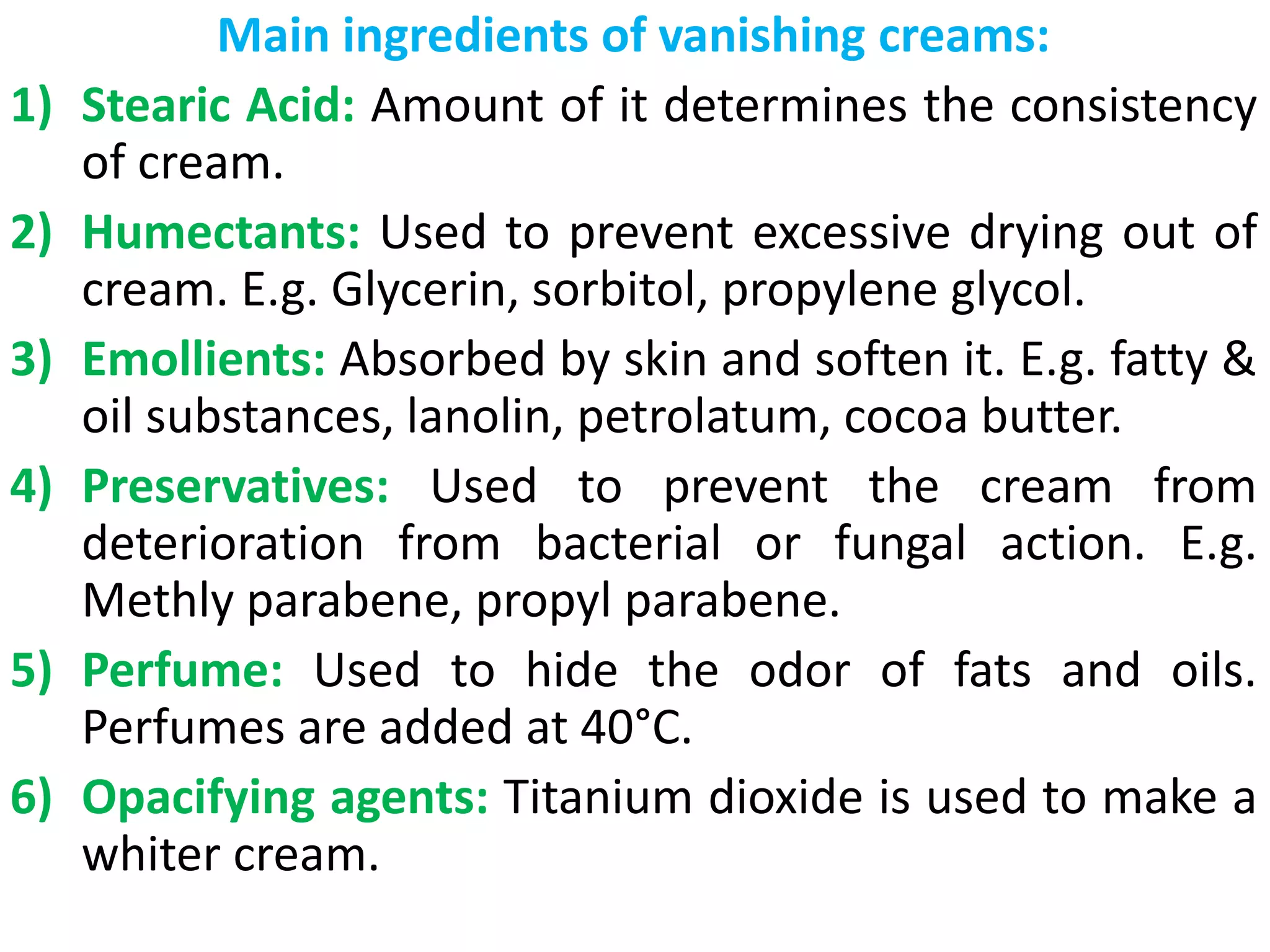 Skin care products, row material of skin care products | PPTX