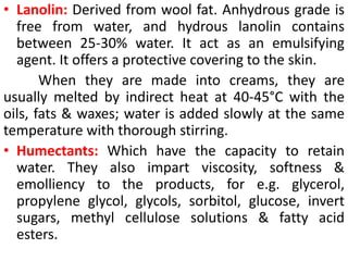 Skin care products, row material of skin care products | PPTX