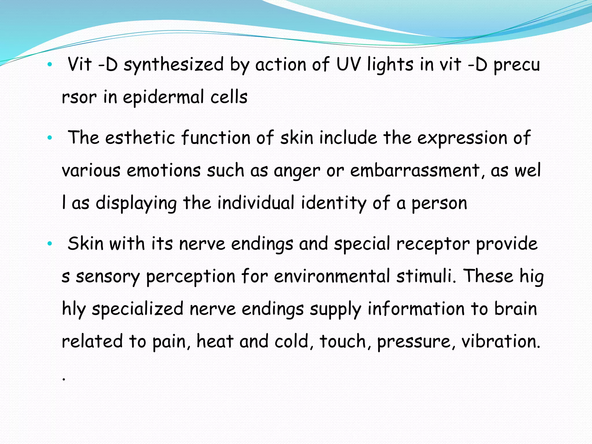 Skin anatomy and physiology | PPTX