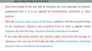 Cosmetic Science- Hair and Skin | PPTX