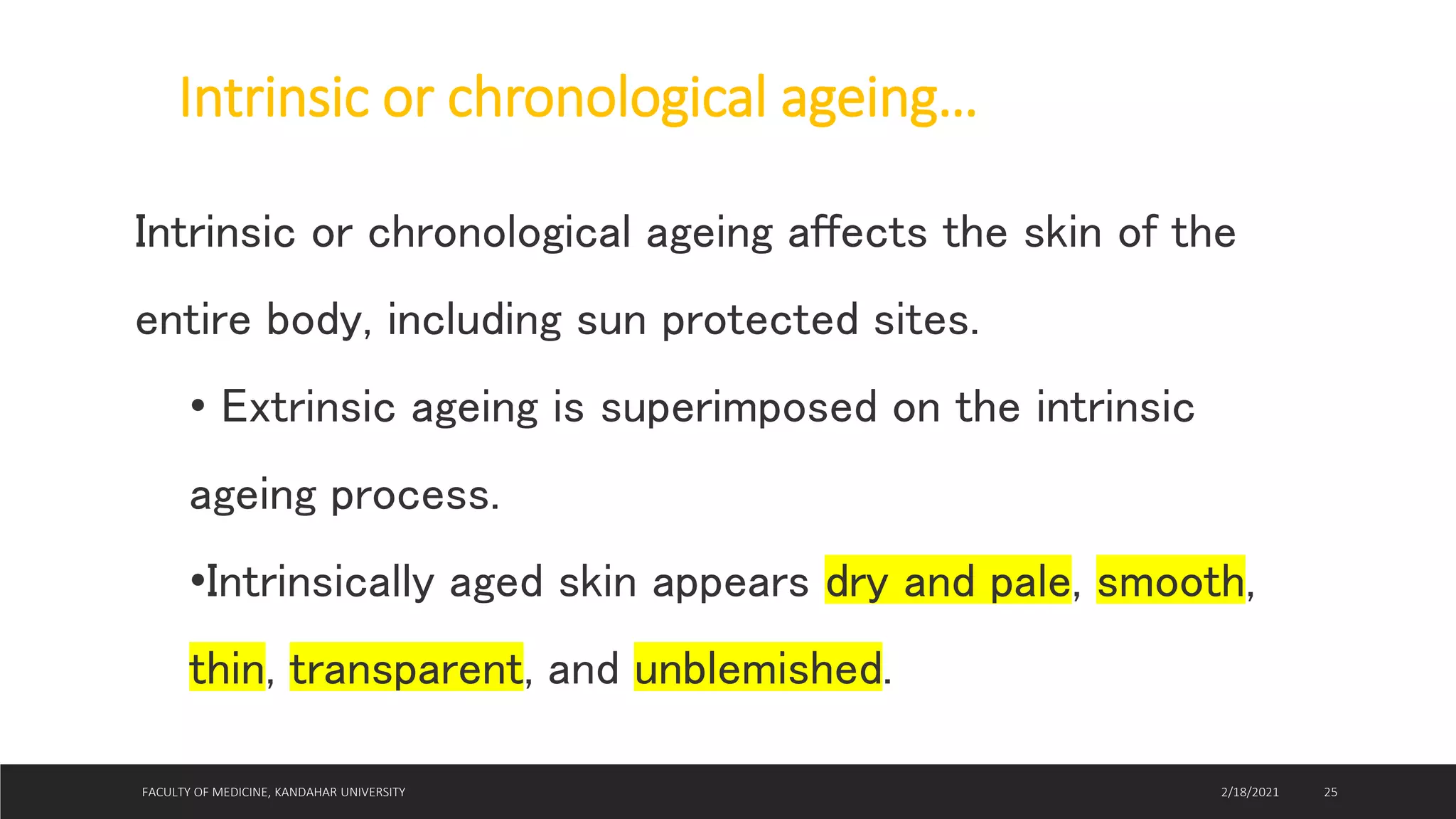 Skin ageing | PPTX