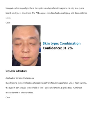 AILabTools Skin Analysis API: Features and Functions Overview | PDF | Skin and Dermatology ...