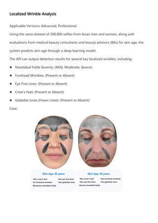 AILabTools Skin Analysis API: Features and Functions Overview | PDF