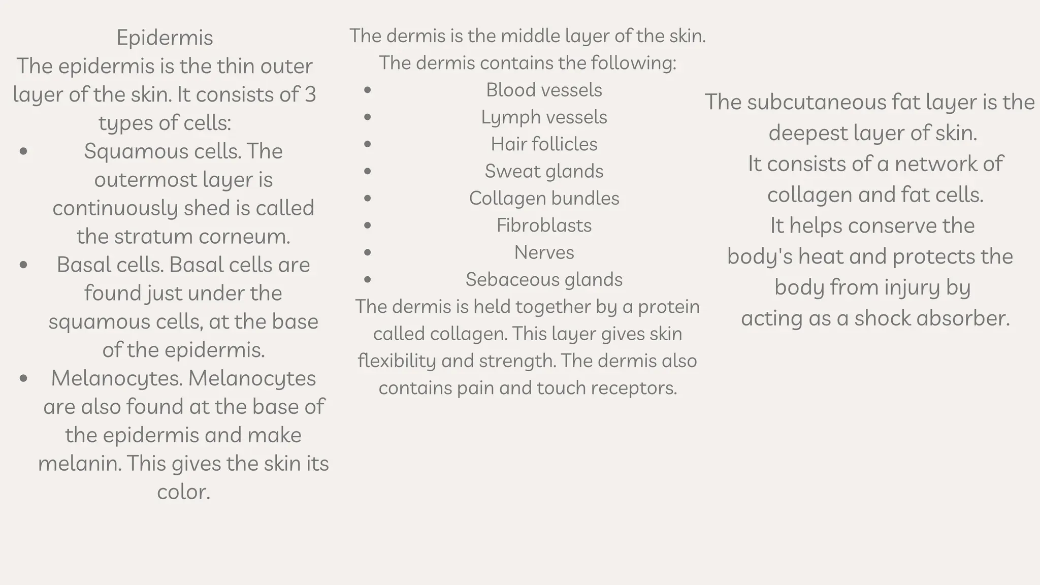 Skin Anatomy of human skin LAYERS OF SKIN | PDF