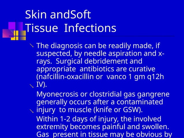 skin and soft tissue infection related to microbiology | PPTX | Infectious Diseases | Diseases ...