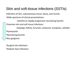 Skin and soft tissue infections 26 march 18 | PPT