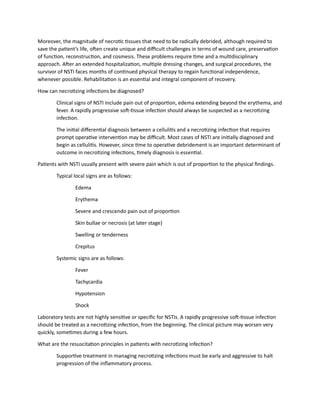 Skin and Soft tissues infections for plastic surgeons | PDF