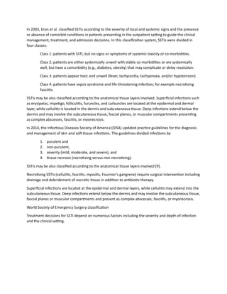 Skin and Soft tissues infections for plastic surgeons | PDF