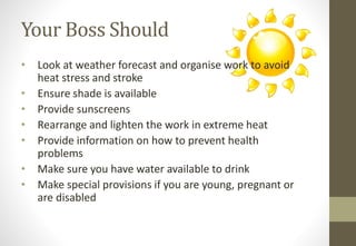 Skin at Work - Workers Guide | PPTX