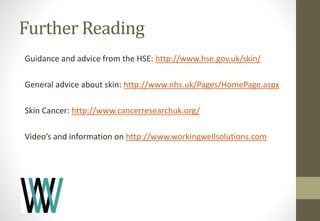 Skin at Work - Workers Guide | PPTX
