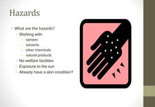 Skin at Work - Workers Guide | PPTX