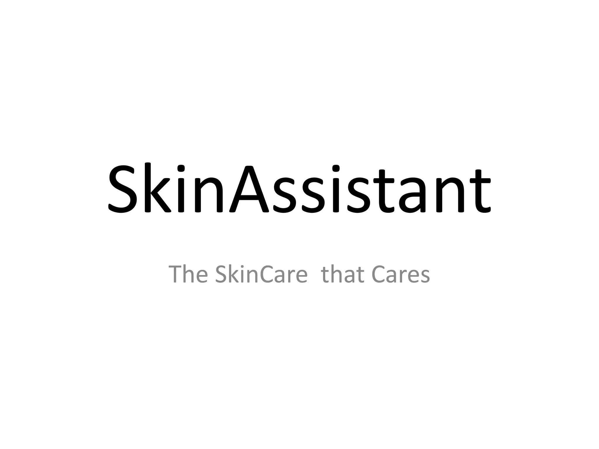 Skin assistant slide show | PPSX