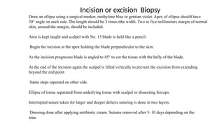 How and when to do a skin biopsy? Its indications, types sites | PPTX