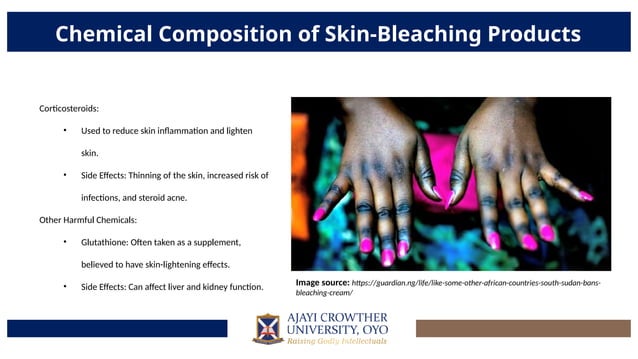 SKIN BLEACHING: ENVIRONMENTAL AND PUBLIC HEALTH IMPLICATIONS.pptx