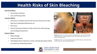 SKIN BLEACHING: ENVIRONMENTAL AND PUBLIC HEALTH IMPLICATIONS.pptx