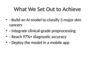 Skin Cancer detection AI Thesis Presentation | PPTX