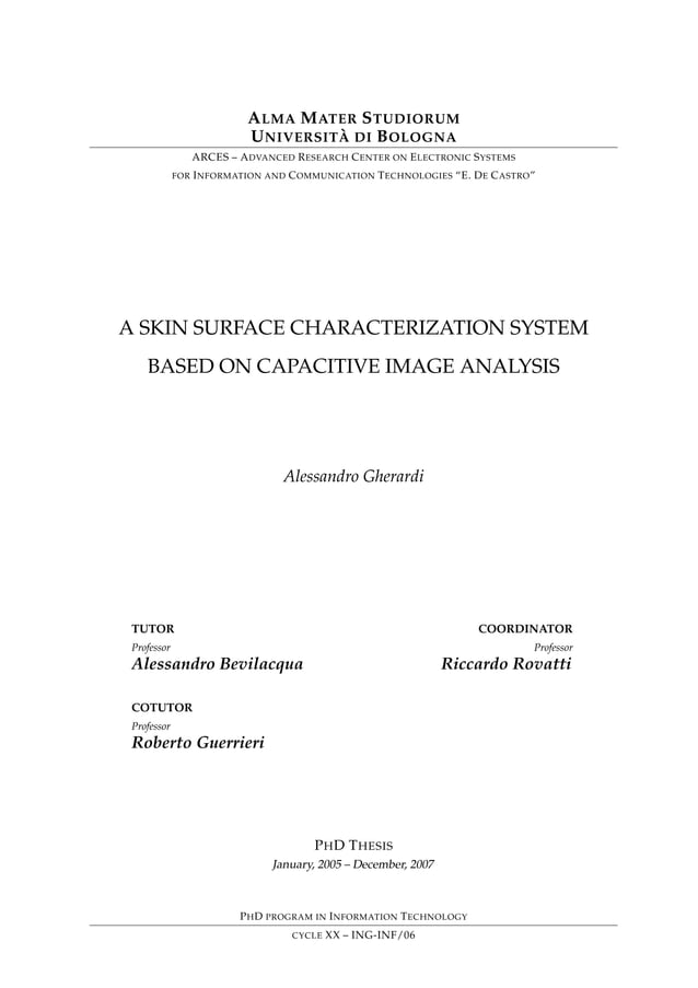 Skin capacitance | PDF | Skin and Dermatology | Diseases and Conditions