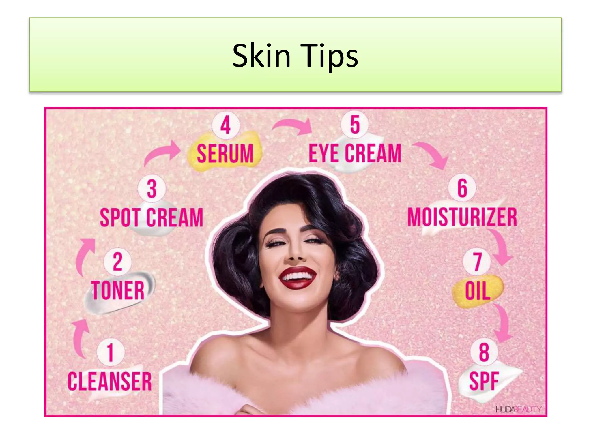 Skin care / Skin types / CTM / Skin tips | PPTX