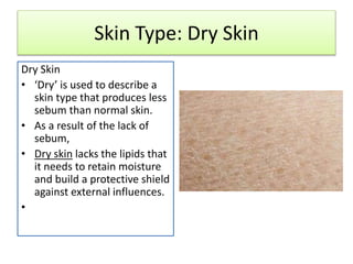 Skin care / Skin types / CTM / Skin tips | PPTX