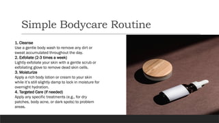 Skincare, Haircare & Bodycare simple Basics | PPTX
