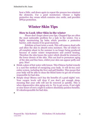 Skin Care Tips | DOC