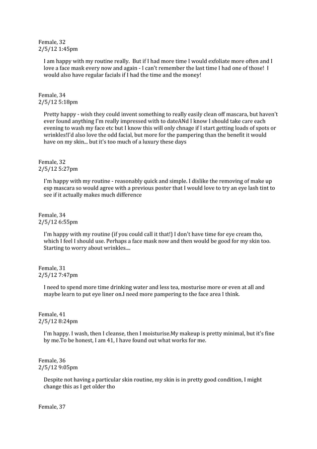 Skincare transcript mr qual excerpt | DOCX