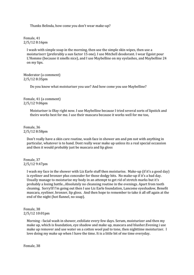 Skincare transcript mr qual excerpt | DOCX