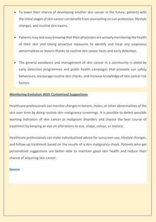 Skin Deep Safety How Early Skin Cancer Detection Can Help With ...