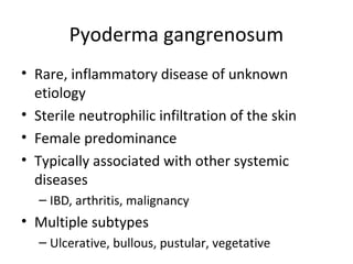 Skin disease for internist | PPT