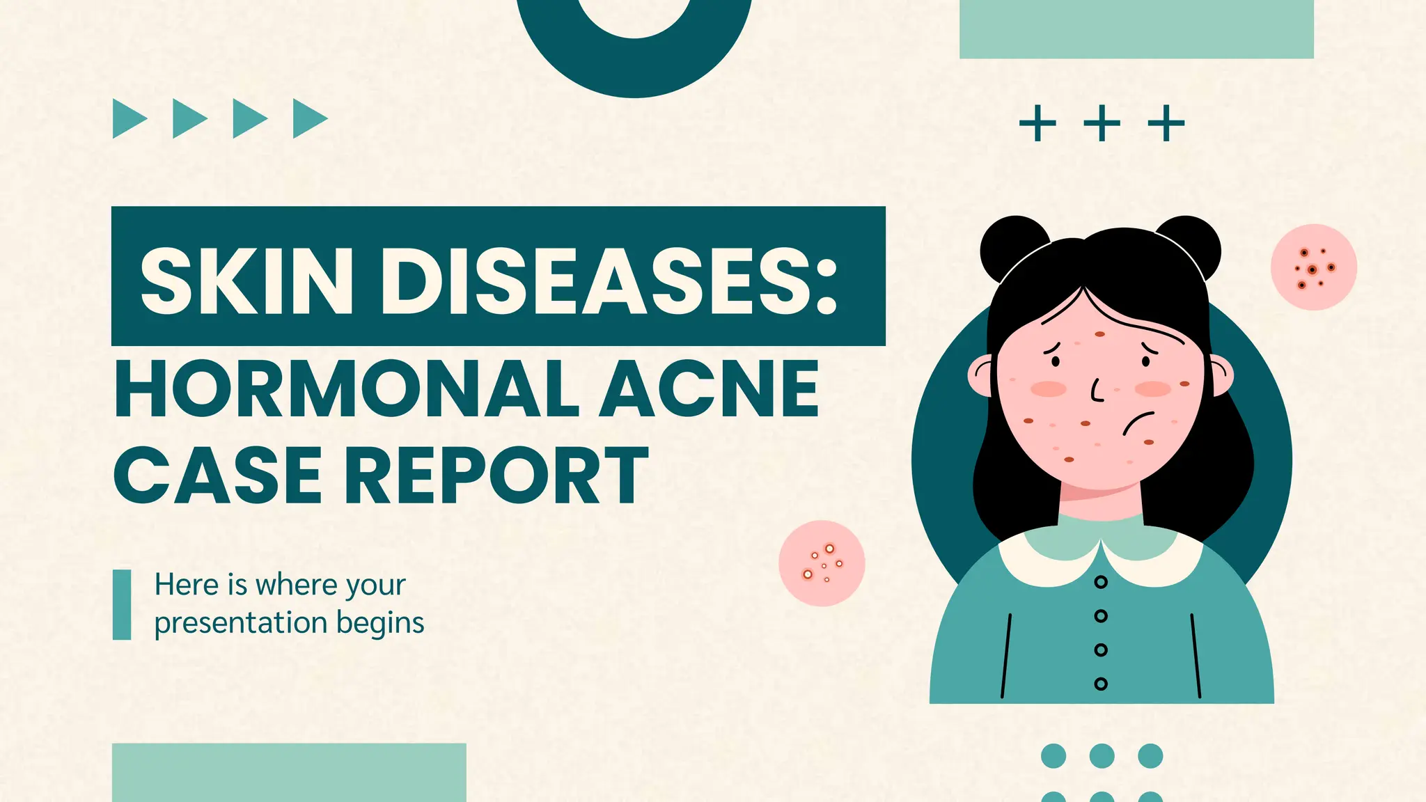 Skin Diseases_ Hormonal Acne Case Report by Slidesgo.pptx