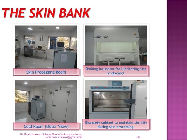 Skin donation and skin banking by Dr. Sunil Keswani, National Burns ...