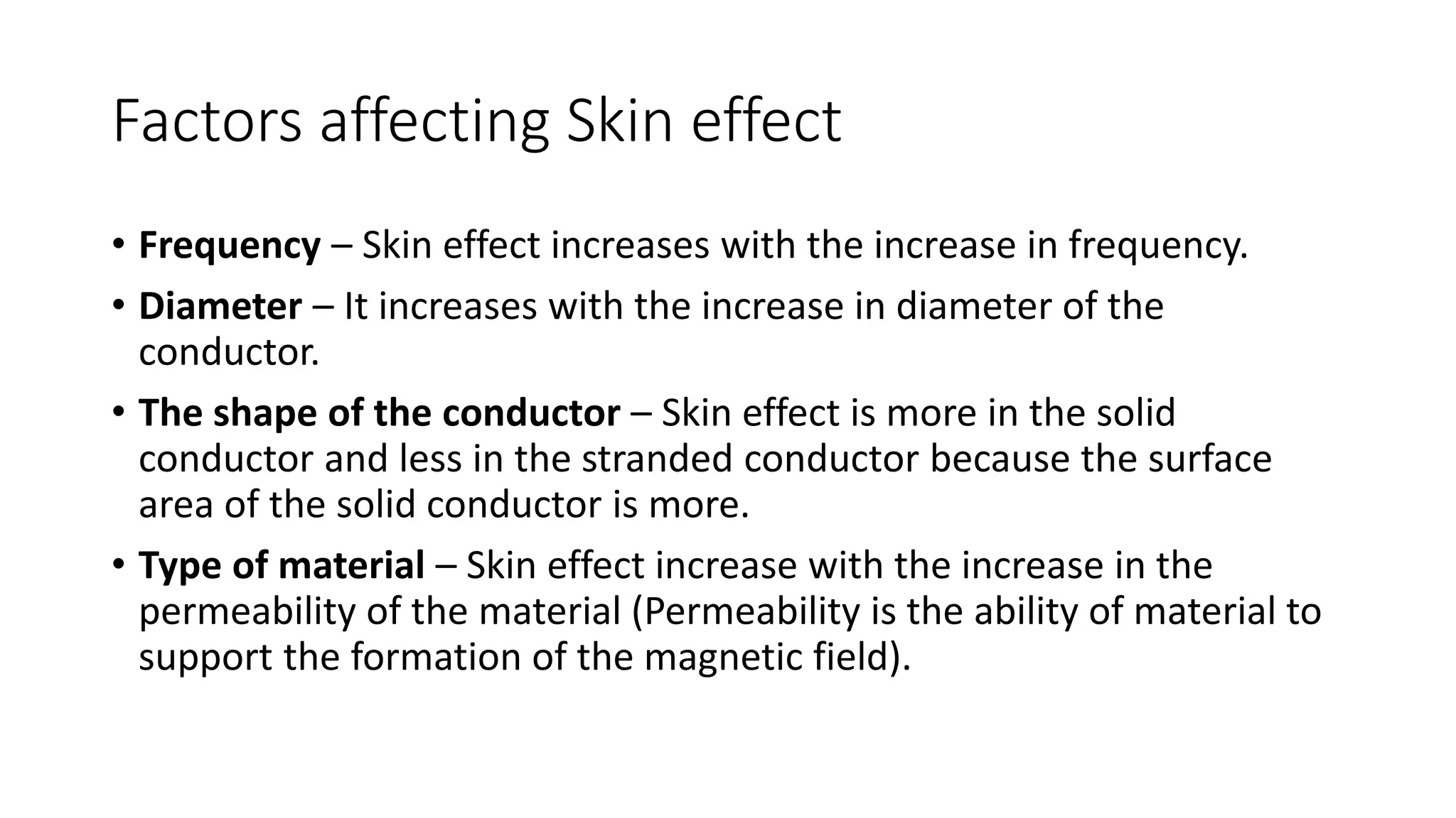 Skin effect, proximity effect, ferranti effect, corona discharge | PPTX