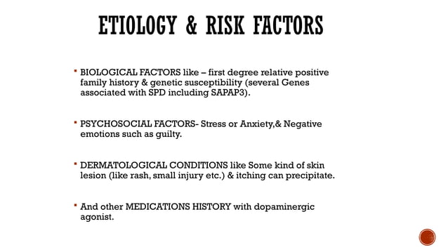 skin excoriation disorder ppt psychiatry.pptx