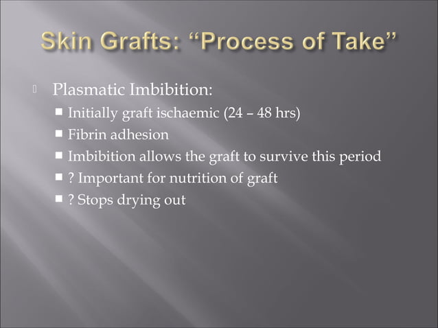 Skin graft , split skin grafting, STG , SSG , split thickness graft ...