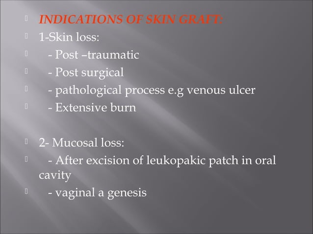 Skin graft , split skin grafting, STG , SSG , split thickness graft ...