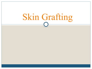 Skin grafting-anatomy, stages, types .pptx
