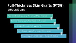 Presentation on skin grafts and cosmetic surgeries bsc nursing second ...