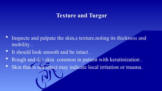 Skin hair and Nail assessment.of human bodyTopicpptx | PPTX