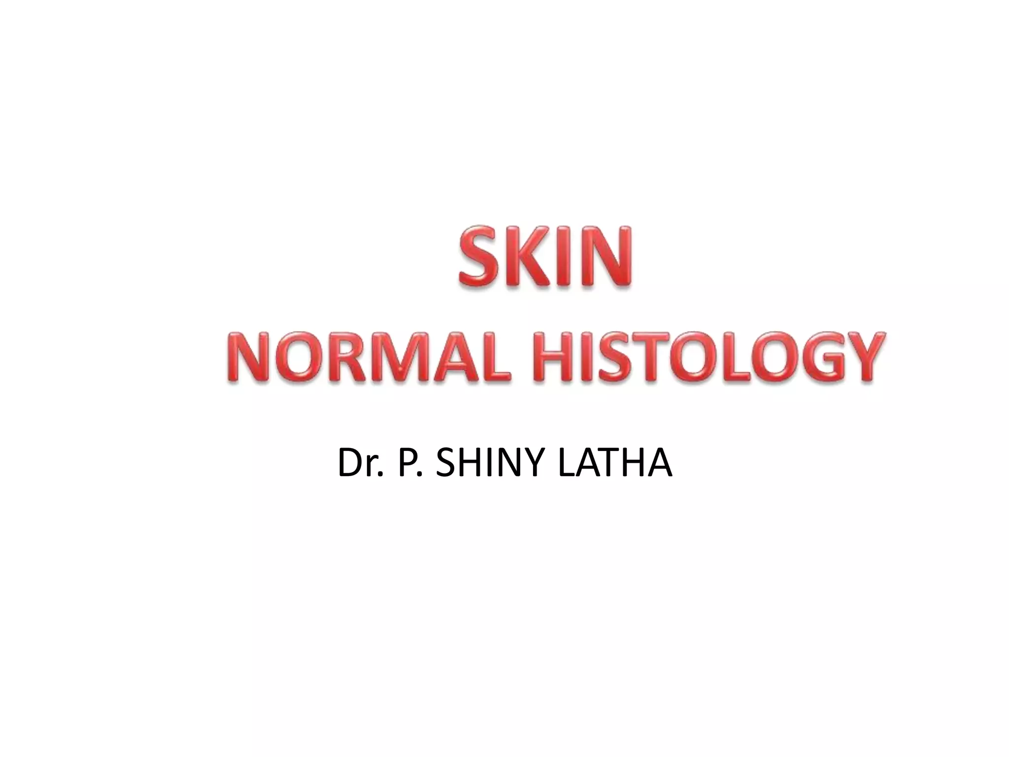 Normal Skin histology | PPT