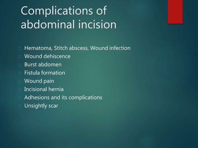 Skin incisions final | PPTX | Death, Injury, or Military Conflict ...