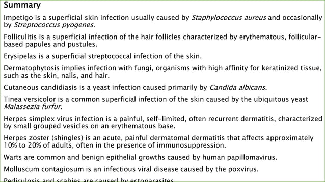 Skin infections | PPTX | Infectious Diseases | Diseases and Conditions