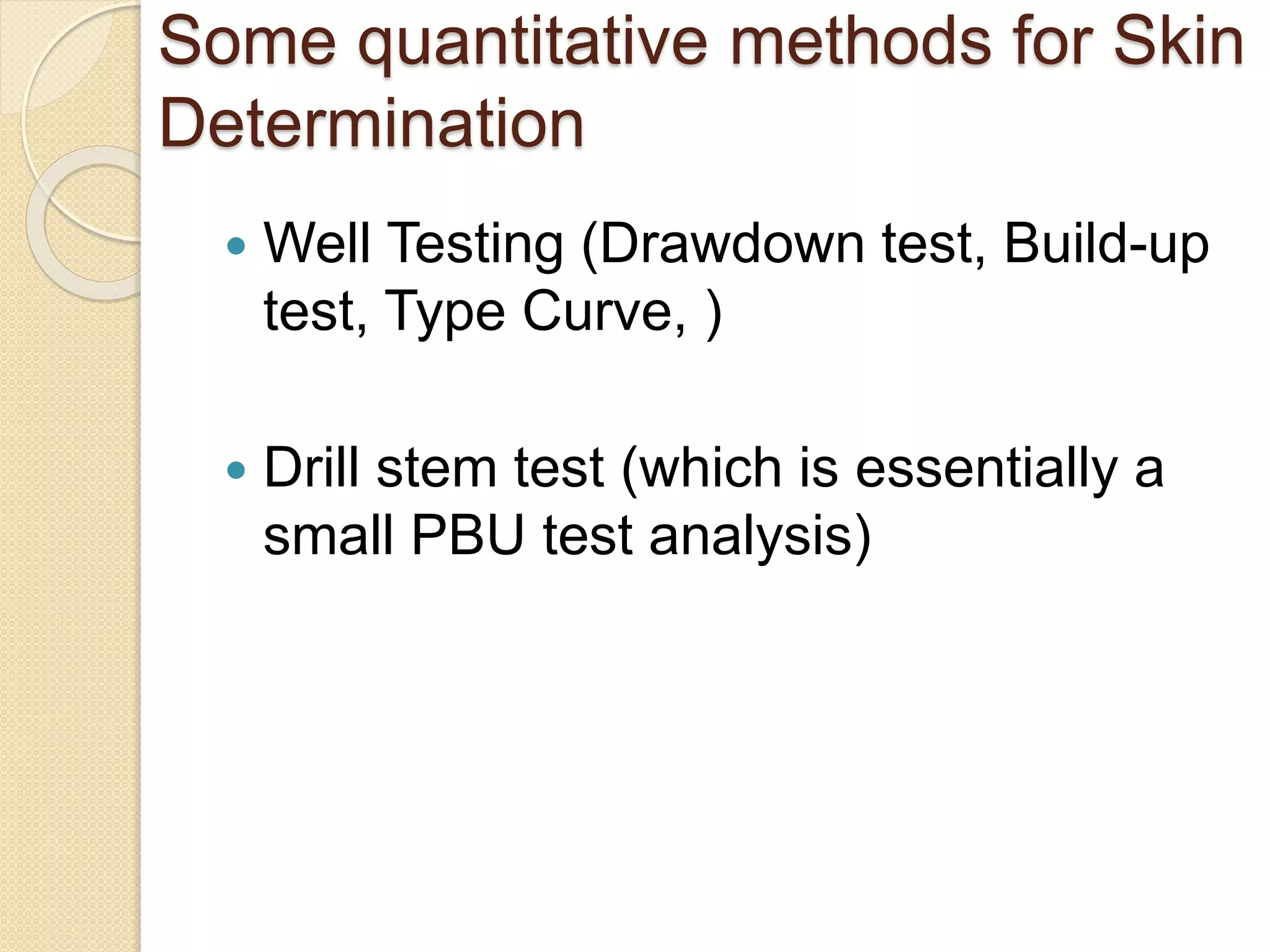 Skin Factor and Formation Damage | PPTX