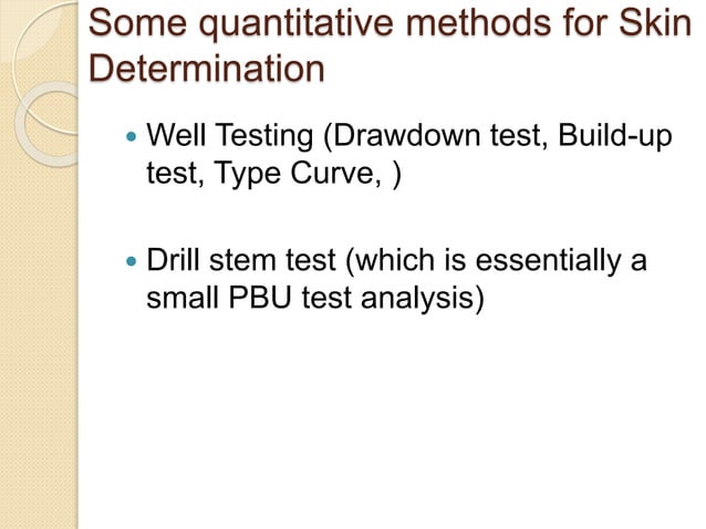 Skin Factor and Formation Damage | PPTX
