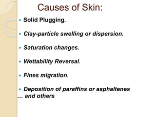 Skin Factor and Formation Damage | PPTX